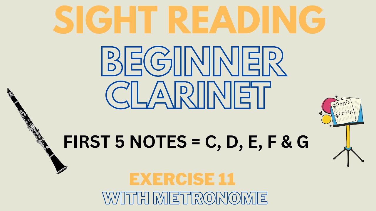 🎶 Your first 5 notes on the CLARINET sight-reading! 🎶 - YouTube