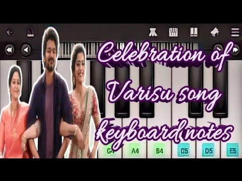 Celebration of Varisu song | Vijay | Thaman | Vamsi | Piano notes ...