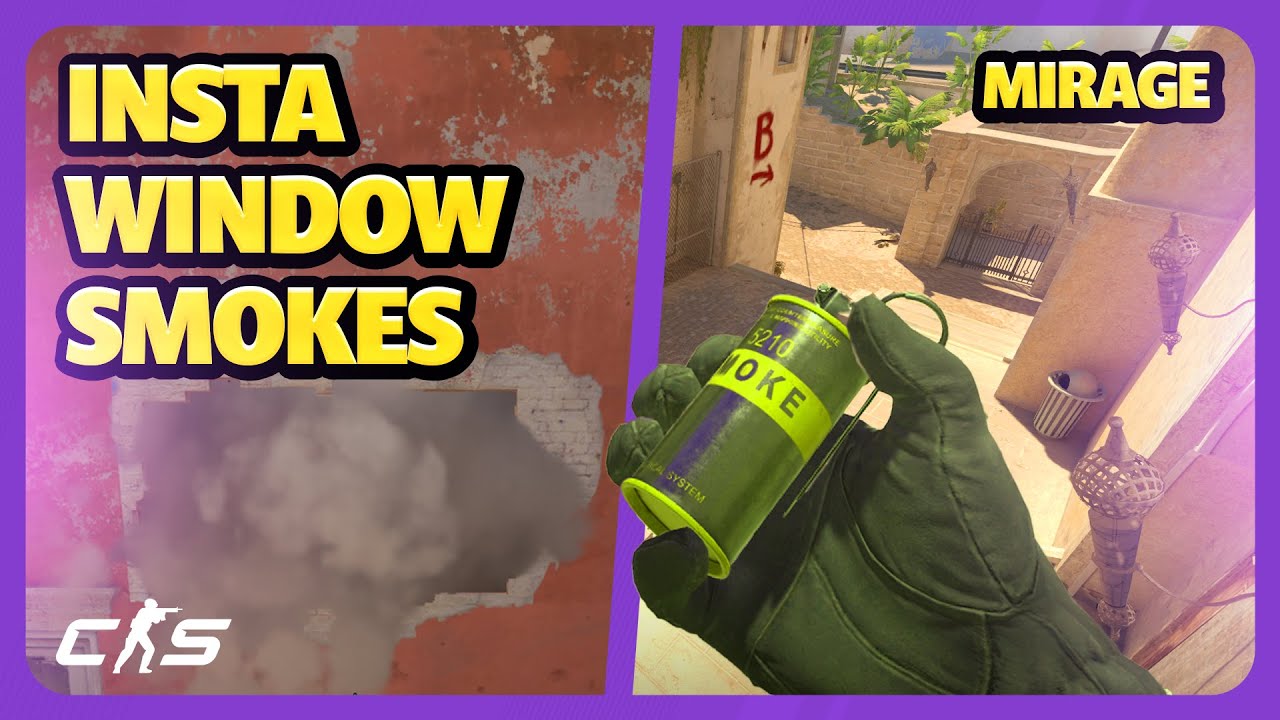 Mirage CS2 - All The EASY Insta Window Smokes - YouTube