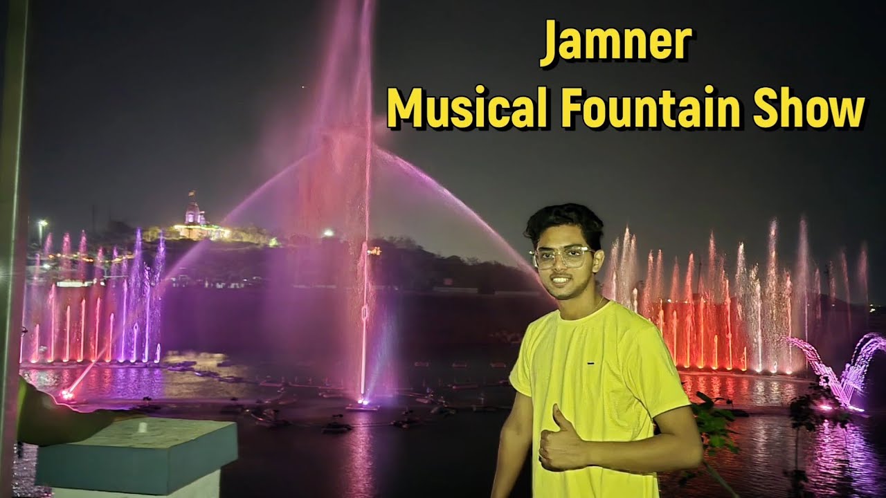 Jamner mdhe musical fountain show 😍 #jalgoan - YouTube