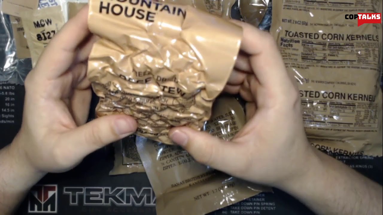 MRE Unboxing Beef Stew Cold Weather Ration - YouTube