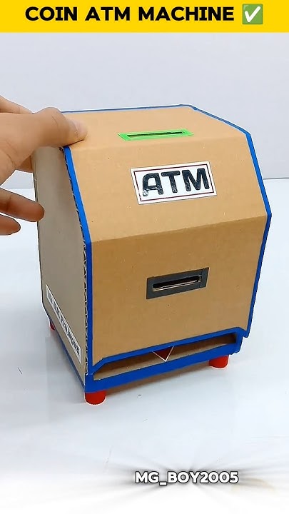 Mini ATM Machine कैसे बनाएं || How to Make Personal ATM Machine From Cardboard #shorts #viral ...