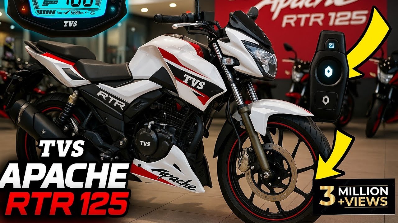 2025 TVS Apache RTR 125 Launched – Better Than Pulsar? Full Review ...