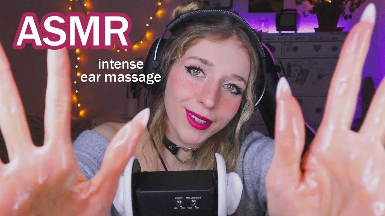 Asmr Relaxing Ear Massage And Ear Cupping With Oil Close Up Triggers