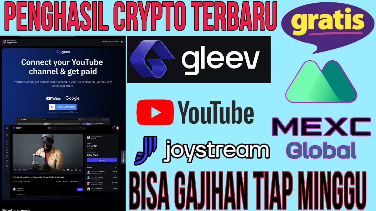 joystream airdrop || gleev airdrop youtube - bisa gajihan tiap minggu dari project ini - YouTube