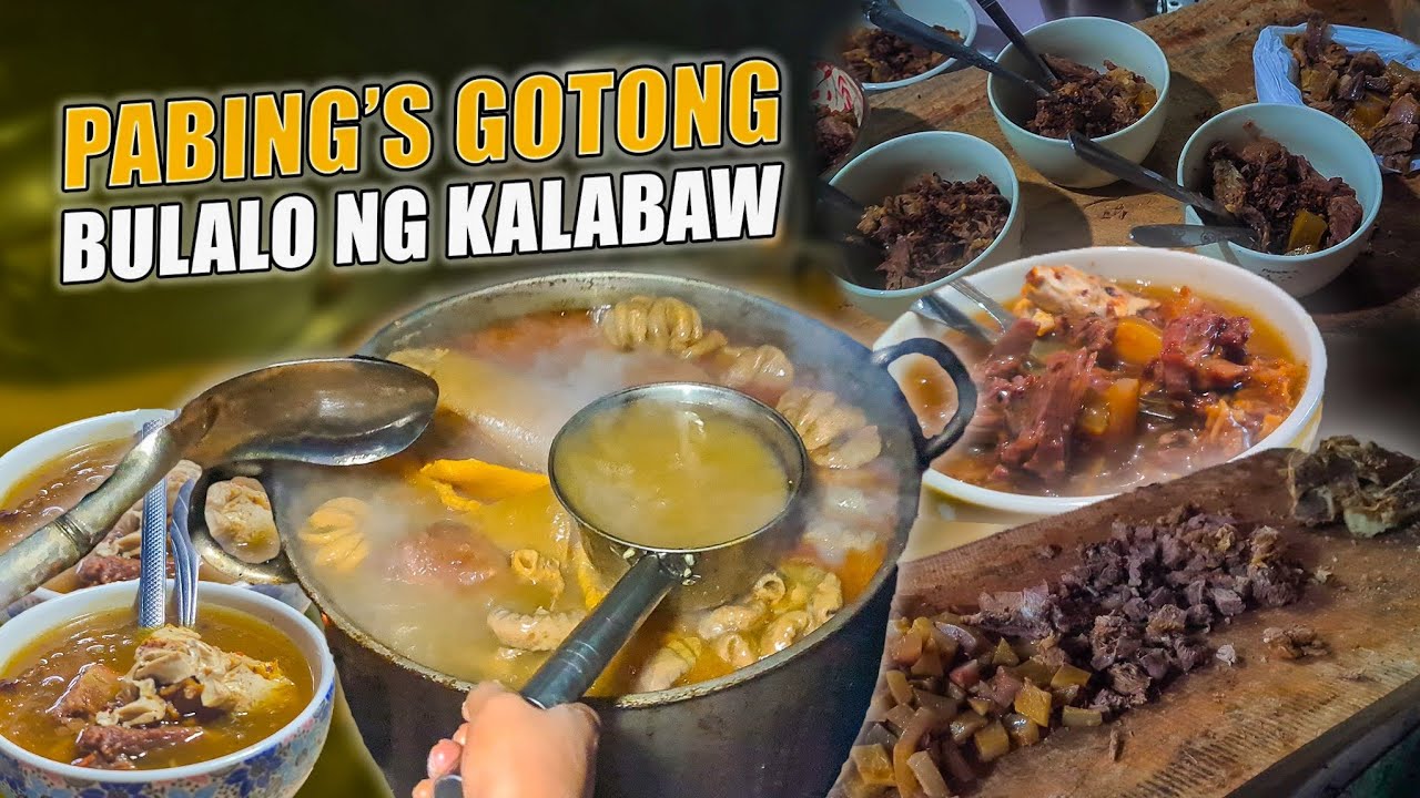 Legendary PABING'S GOTO BULALO SA CALAUAN, Laguna | UTAK ng Kalabaw at ...