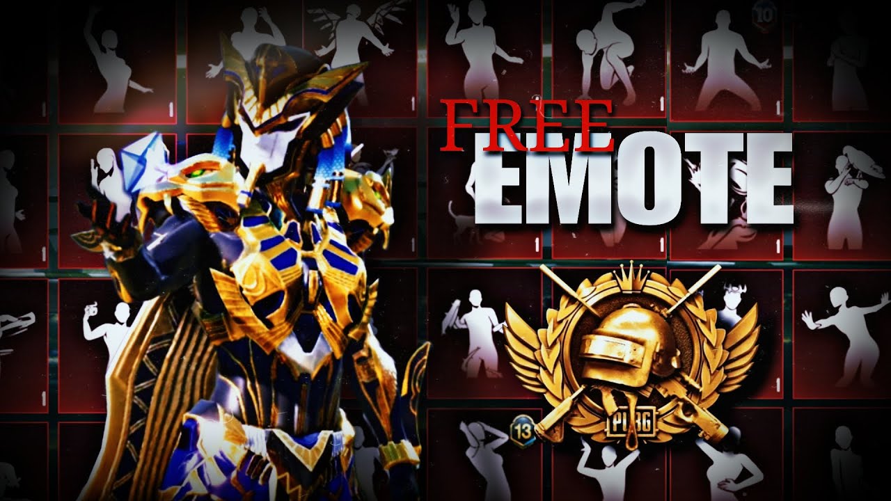 PUBG FREE EMOTE PACK//CLOSE RAGE//Pharaoh X.suit 6star#cy - YouTube