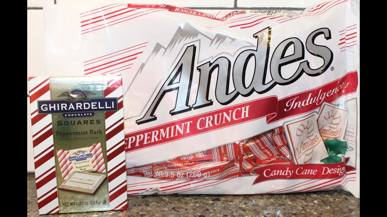 Andes Peppermint Crunch & Ghirardelli Peppermint Bark Blind Taste Test ...