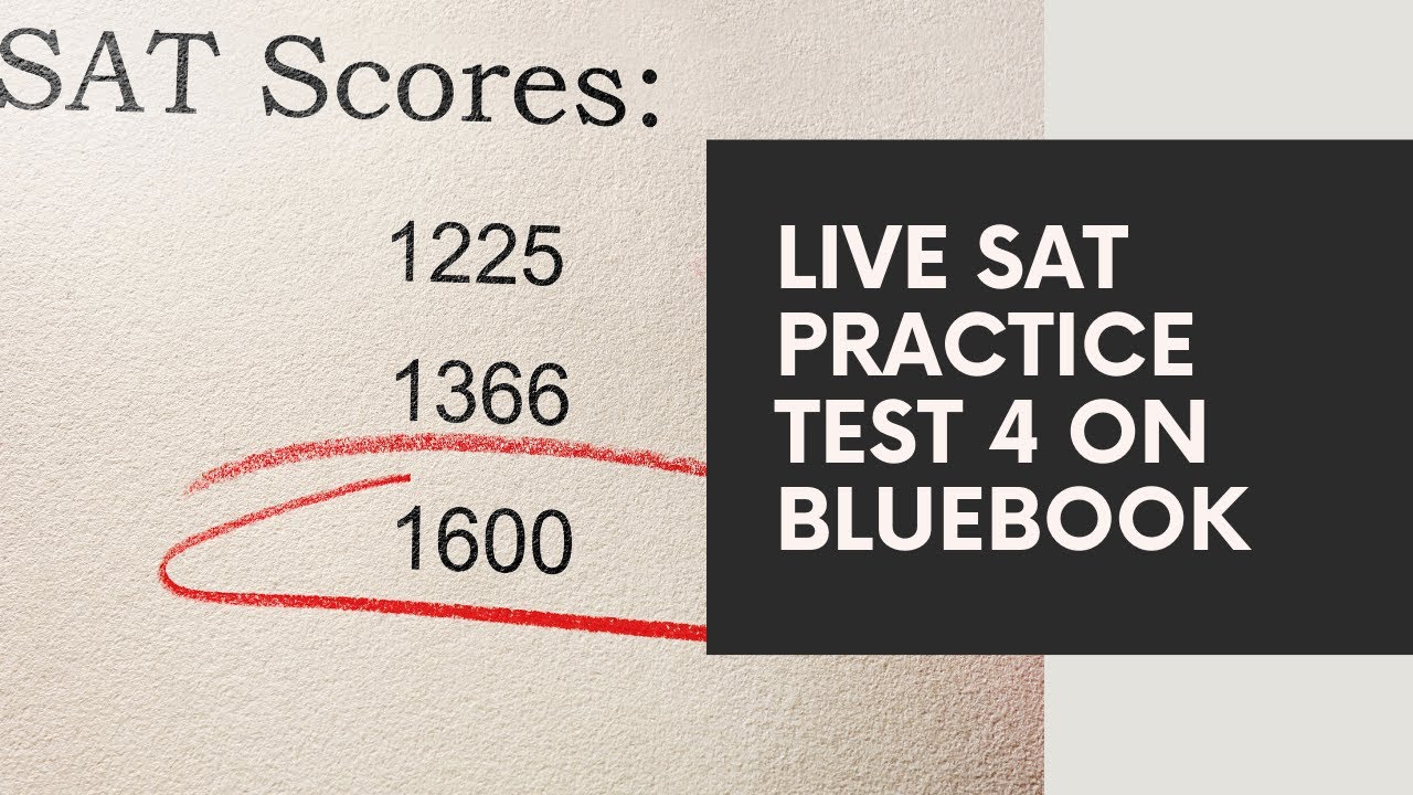 Digital SAT Practice Test 4 on Bluebook - Math Section - YouTube