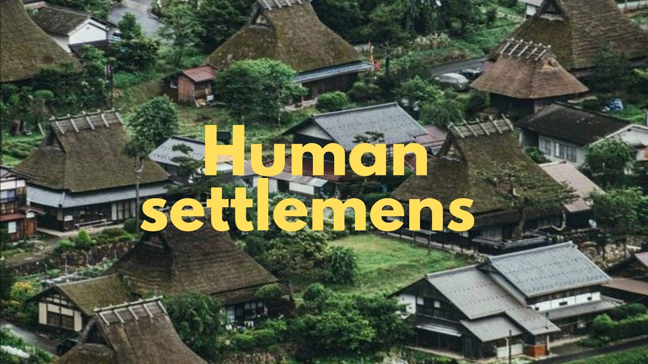 Human settlements|types of settlements#generalknowledge #geography # ...