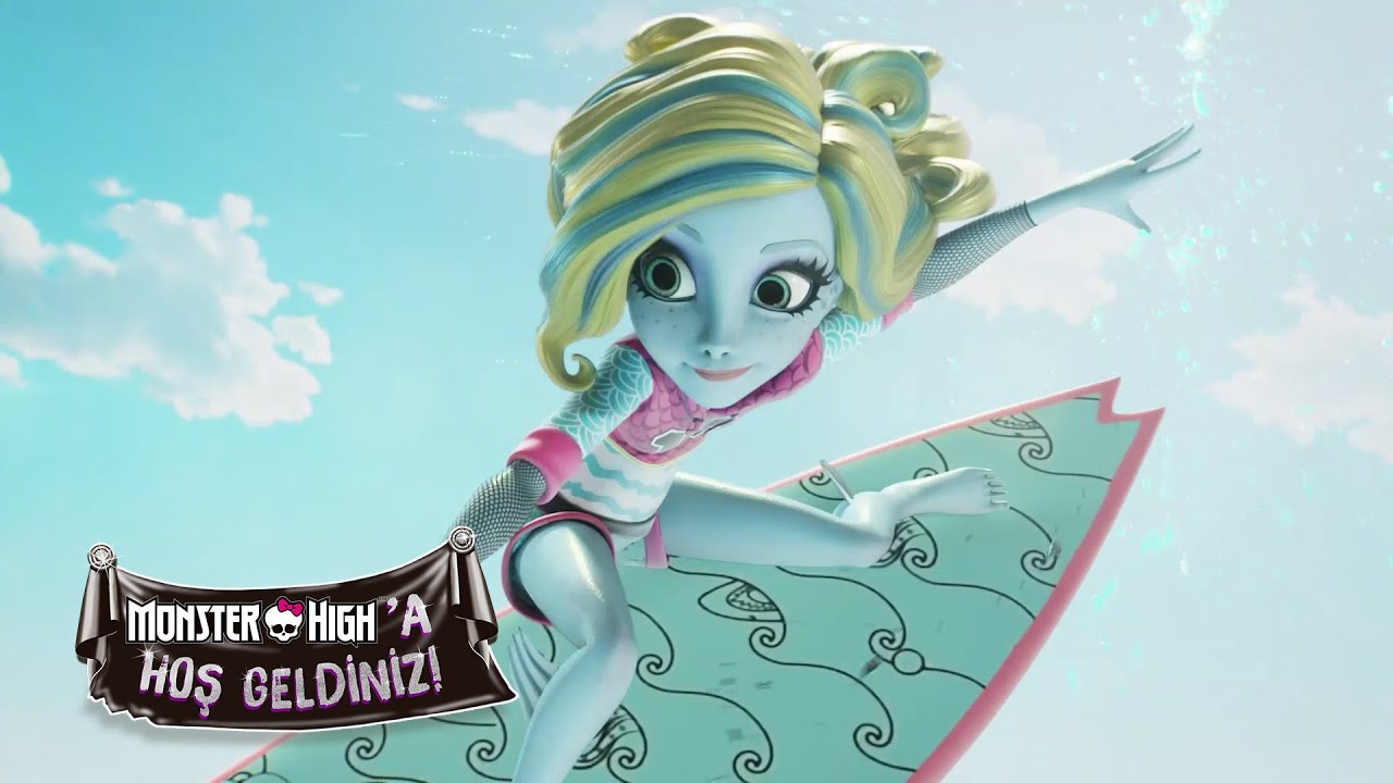 Lagoona su sıçratarak "Buradayım" diyor | Welcome to Monster High ...