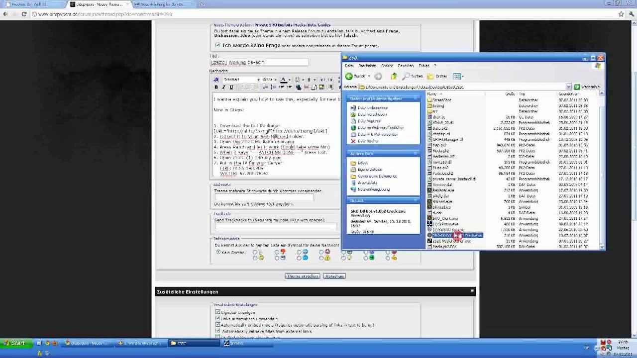 Silkroad DB Bot 1.5a tutorial ZSZC 2011 - YouTube