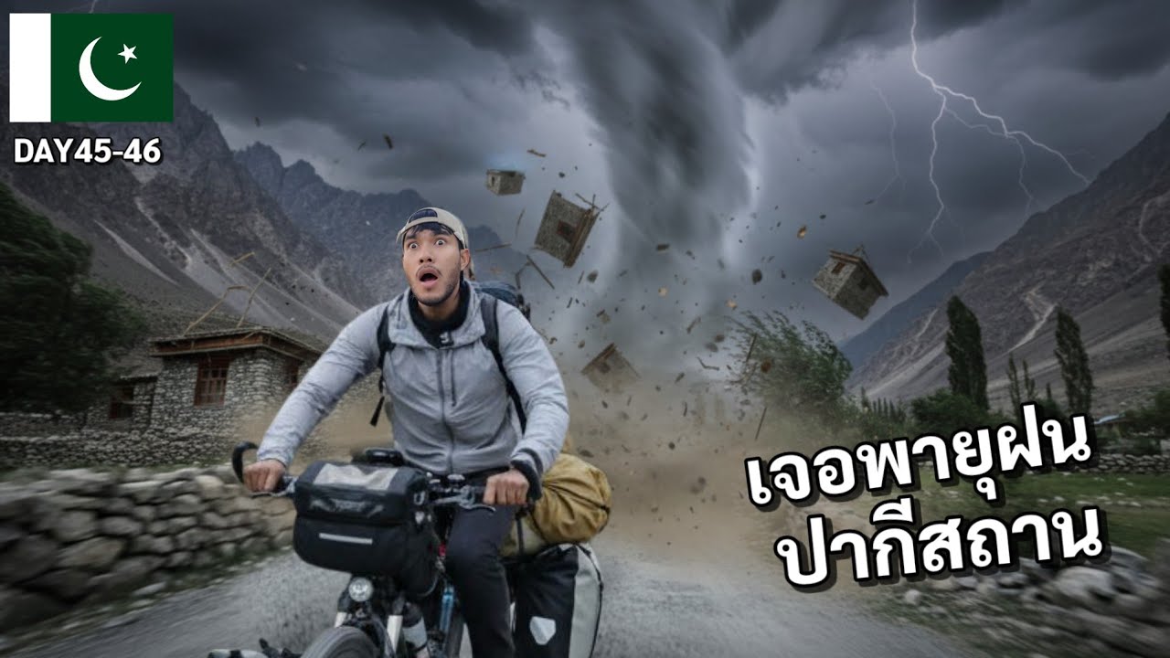 DAY45-46 ปั่นจักรยาน ฝ่าพายุฝนบนหุบเขาปากีสถาน | Bike To Marry - YouTube