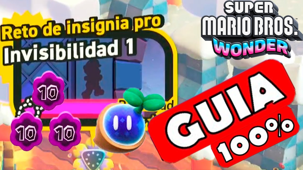 Reto de insignia pro invisibilidad 1 - GUIA COMPLETO 100% #35 - Mario ...