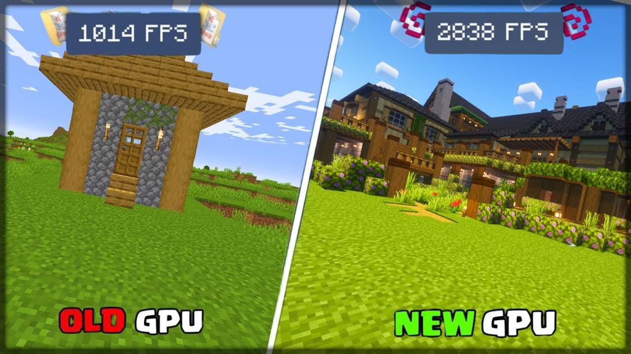 My New GPU Gave *INSANE FPS* In Minecraft😍 | New Vs Old GPU - YouTube