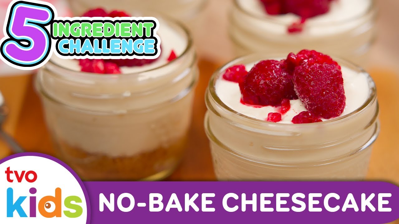 5 INGREDIENT CHALLENGE 👨‍🍳 No Bake Cheesecake 🍰 Cooking & Recipes For ...