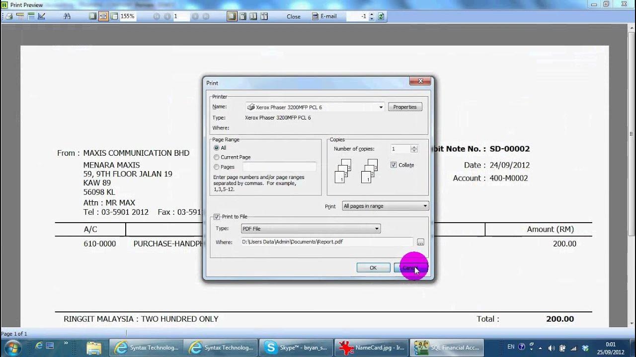 A041 Supplier Debit Note - SQL Accounting Software - YouTube