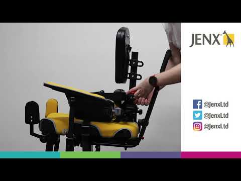 Jenx Multiseat - Lumbar & back pad adjustment - YouTube