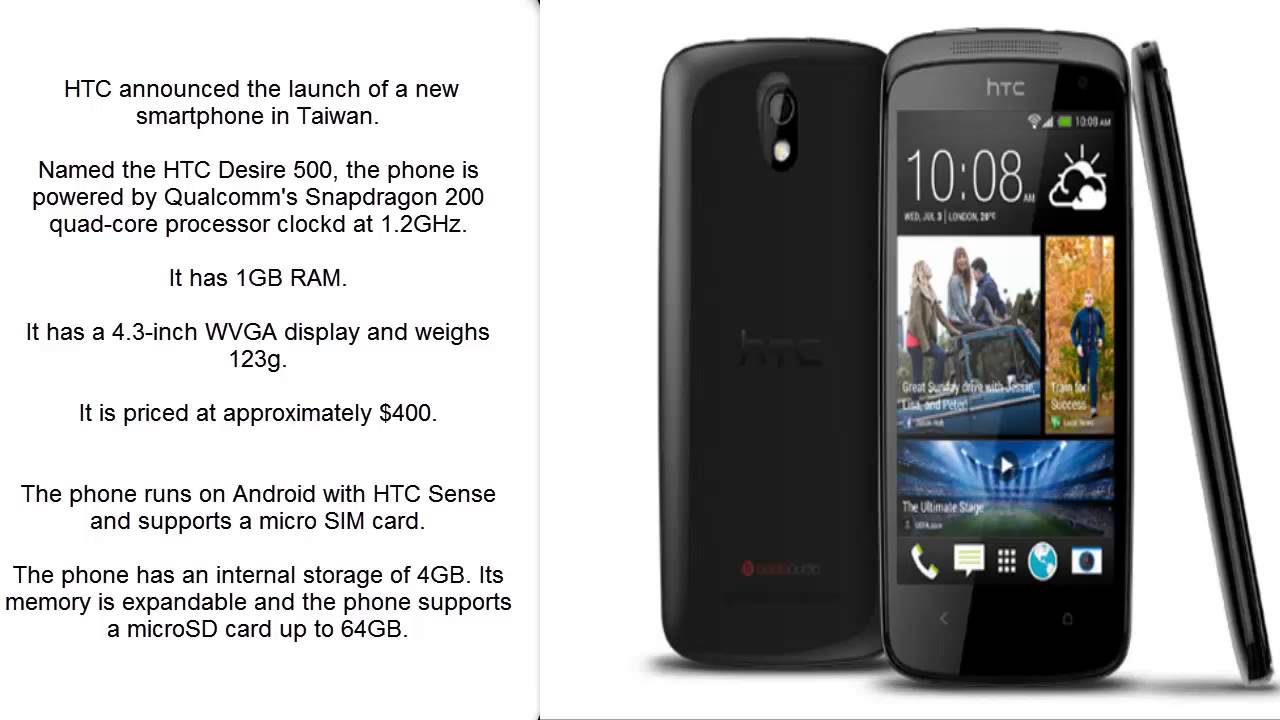 HTC Desire 500 Review and Specs - YouTube