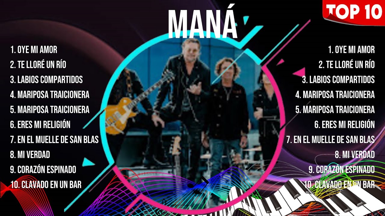 MANÁ Best Hits Songs Playlist Ever ~ Greatest Hits Of Full Album - YouTube