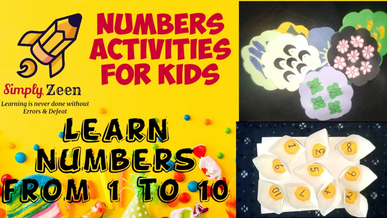 Numbers activities for kids - YouTube
