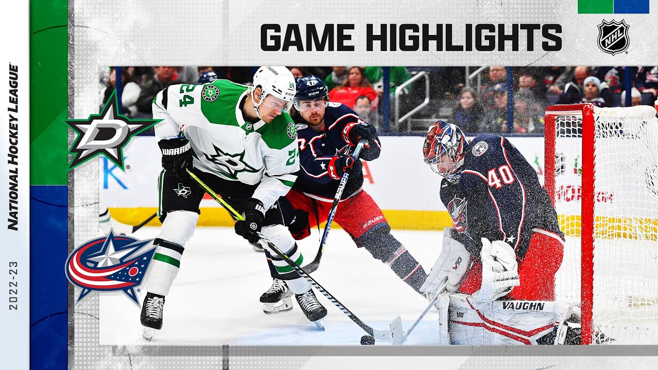 Stars @ Blue Jackets 12/19 | NHL Highlights 2022 - YouTube