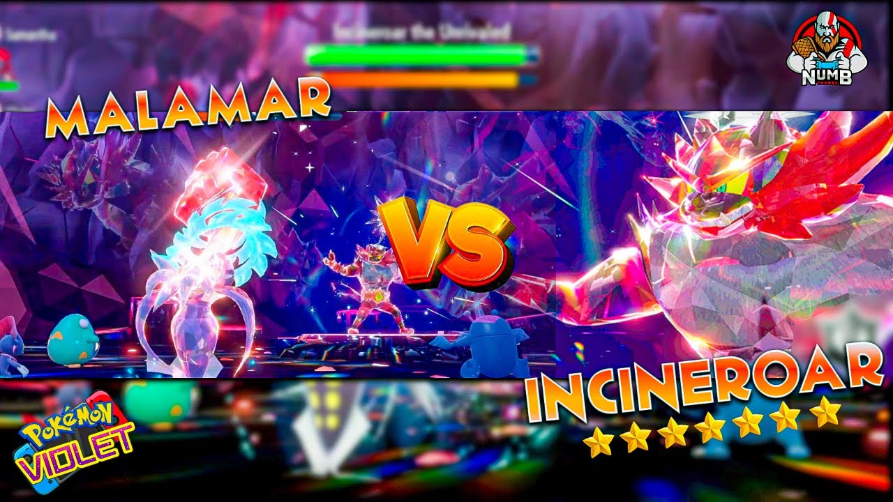 Malamar VS Incineroar 7 Star Raid - YouTube