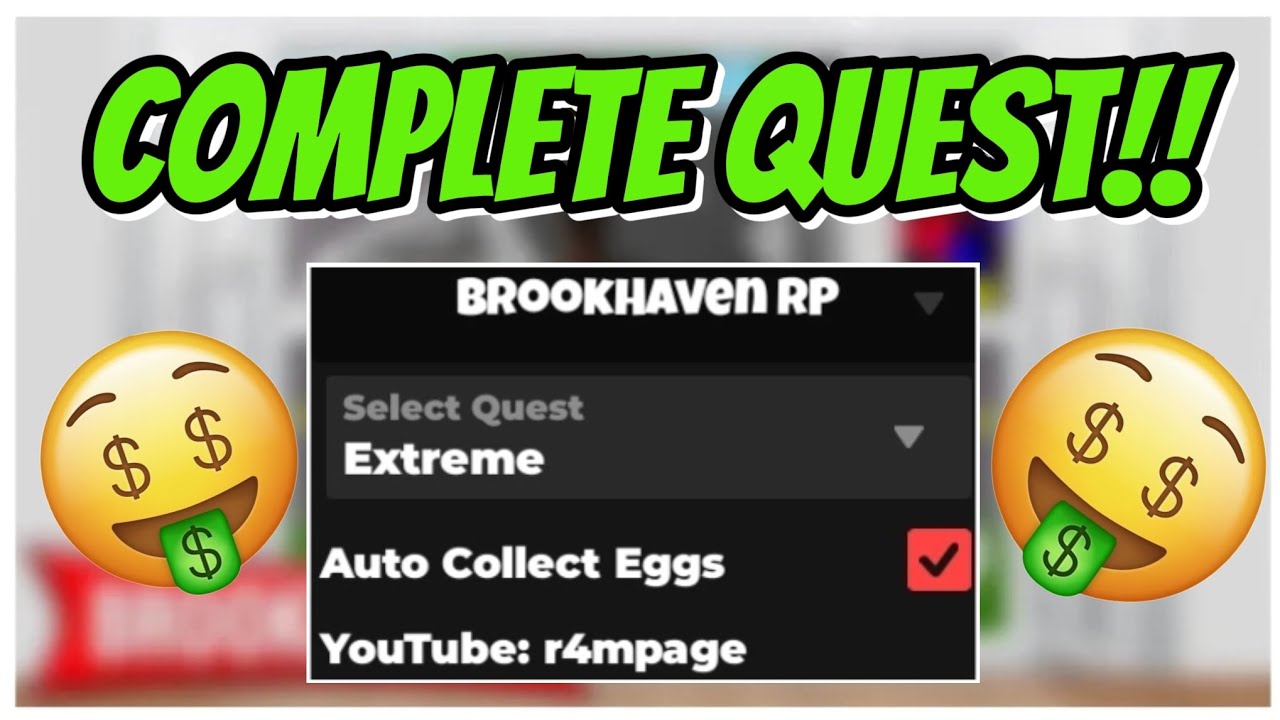 [NEW] BrookHaven RP - Easter Update Auto Collect Eggs Select Quest *OP ...