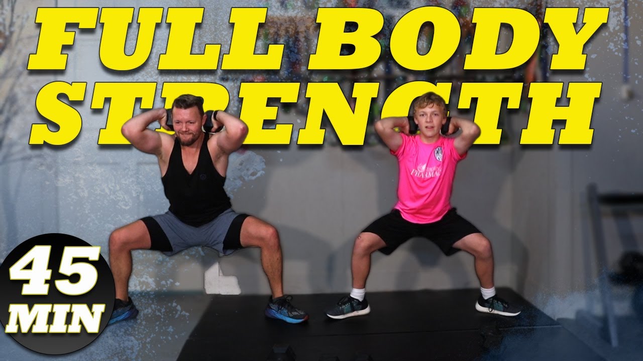 45 Min FULL BODY Strength with Dumbbells! | Beginner to Intermediate ...
