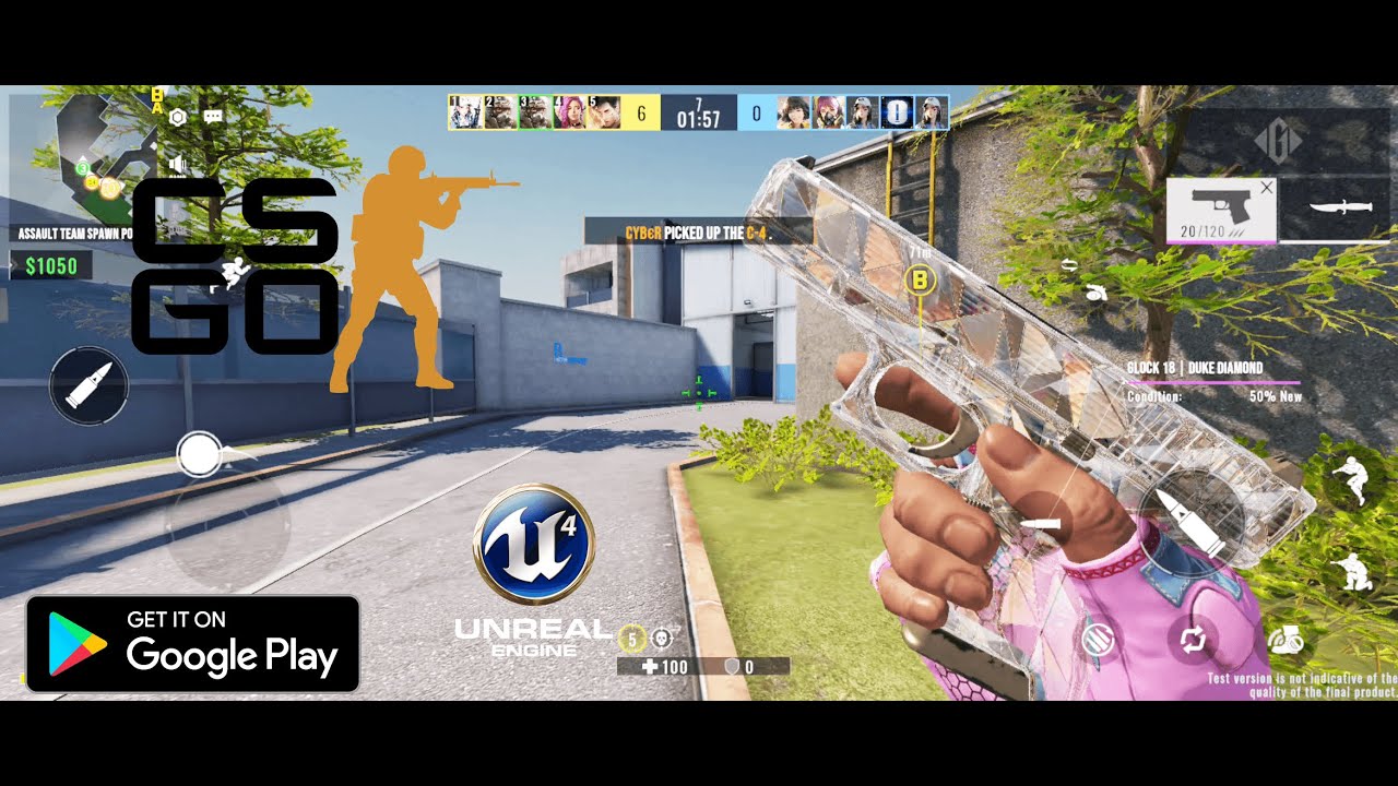 CSGO MOBILE (ALPHA ACE) GAMEPLAY ANDROID RANKED UNREAL ENGINE 4 ...