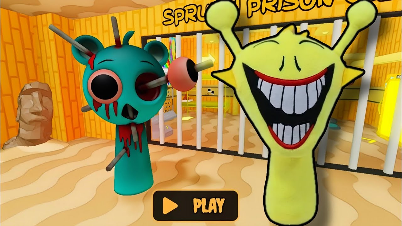 SPRUNKI FAMILY HORROR BLUE SPRUNKI vs HORROR SIMON SPRUNKI’S PRISON RUN ...