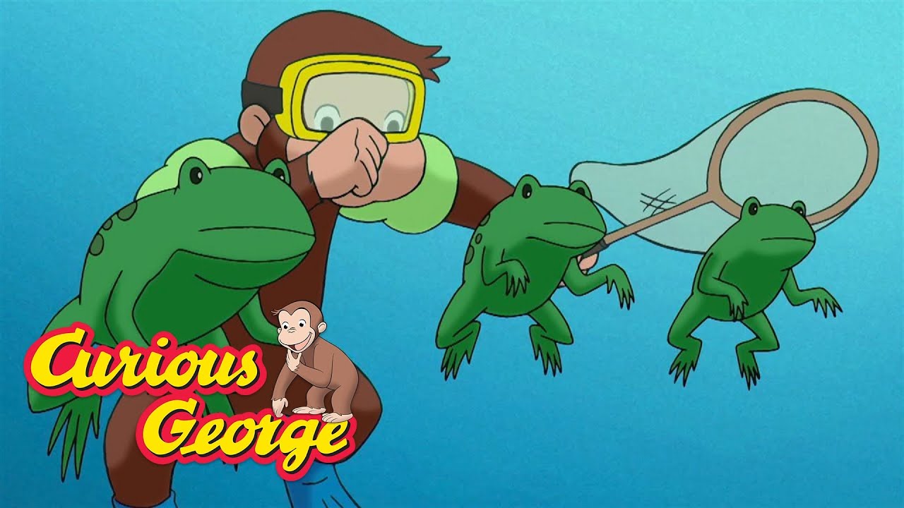 George Catches Frogs! 🐵 Curious George 🐵 Kids Cartoon 🐵 Kids Movies ...