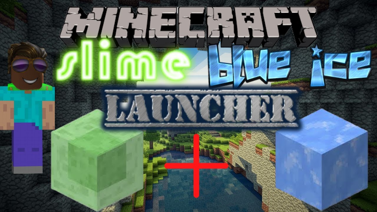 BLUE ICE LAUNCHER & SLIME || MINECRAFT - YouTube