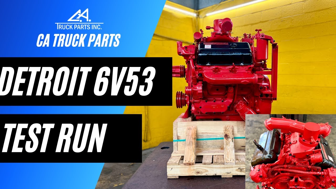 Detroit 6V53 Diesel Engine TEST RUN engine for sale @catrucks - YouTube