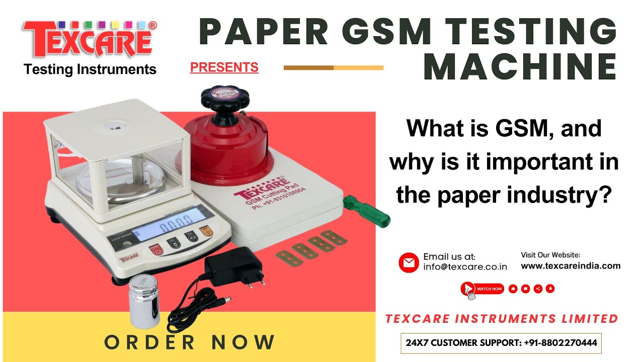 Paper GSM Testing Machine, Paper GSM Scale, Paper GSM Tester - YouTube