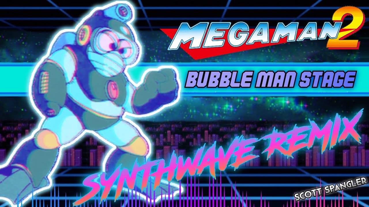 Mega Man 2: Bubble Man Stage (Synthwave Remix) - YouTube