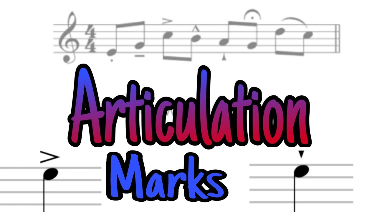 Articulation marks (simply explained). - YouTube