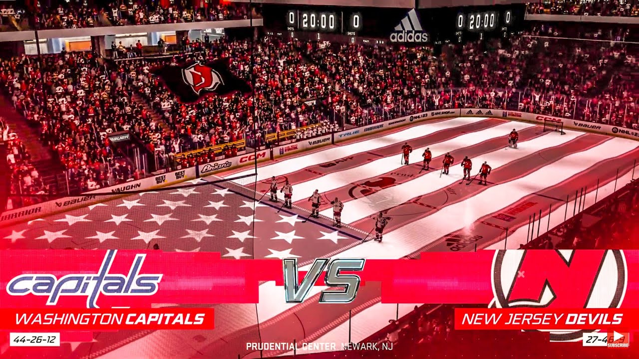 Washington Capitals vs New Jersey Devils 11/26/2022 NHL 23 Gameplay ...