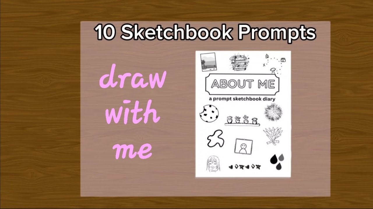 About Me Sketchbook Prompts #1 - 10 #drawwithme - YouTube