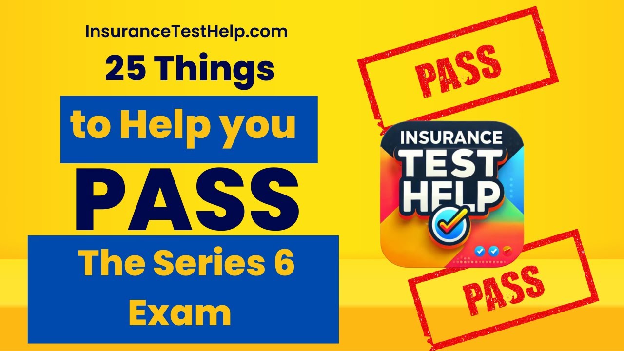 series 6 25 things you need to know to pass the Series 6 Securities ...