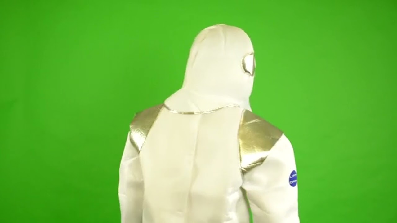 astronaut walks in universe green screen - YouTube