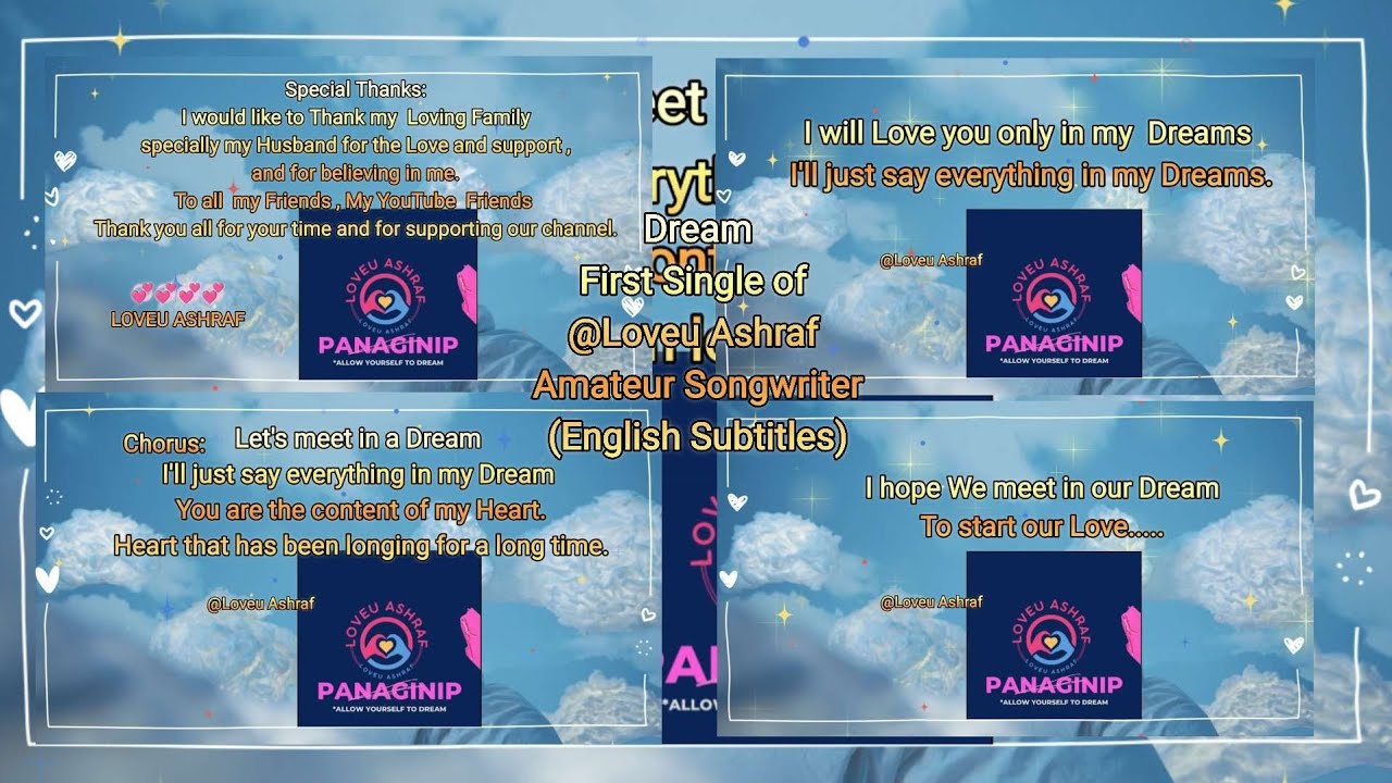 Panaginip, Dream, Original song by ⁠@LoveuAshraf , #firstsingle #dream ...