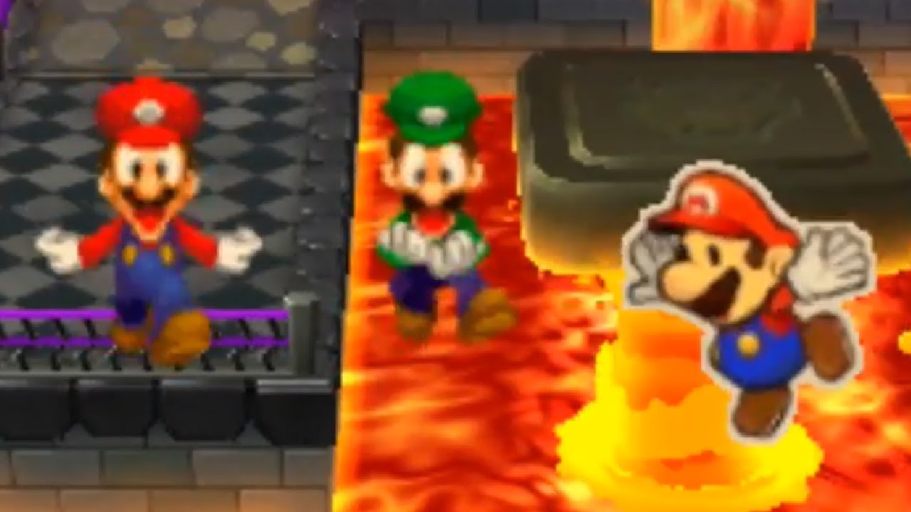 Mario & Luigi: Paper Jam Walkthrough Part 35 - Bowser's Castle - YouTube