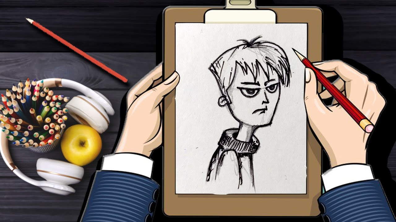 cartoon character drawing for beginner - YouTube