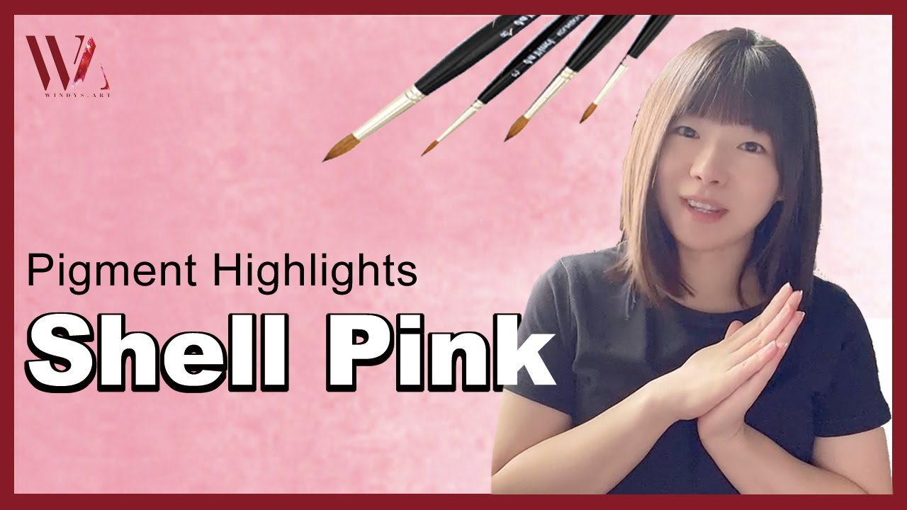 Shell Pink Watercolor- Pigment Highlights- Windy Shih - YouTube