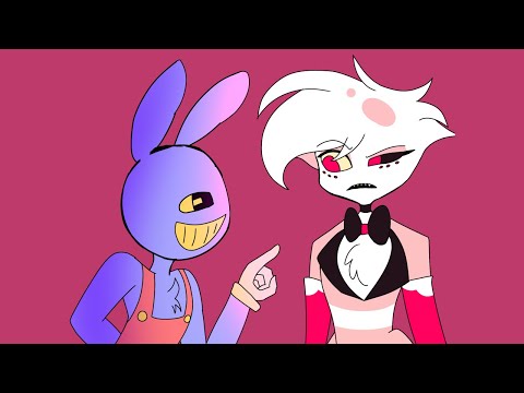 JAX MEET ANGEL DUST // Digital circus + Hazbin Hotel