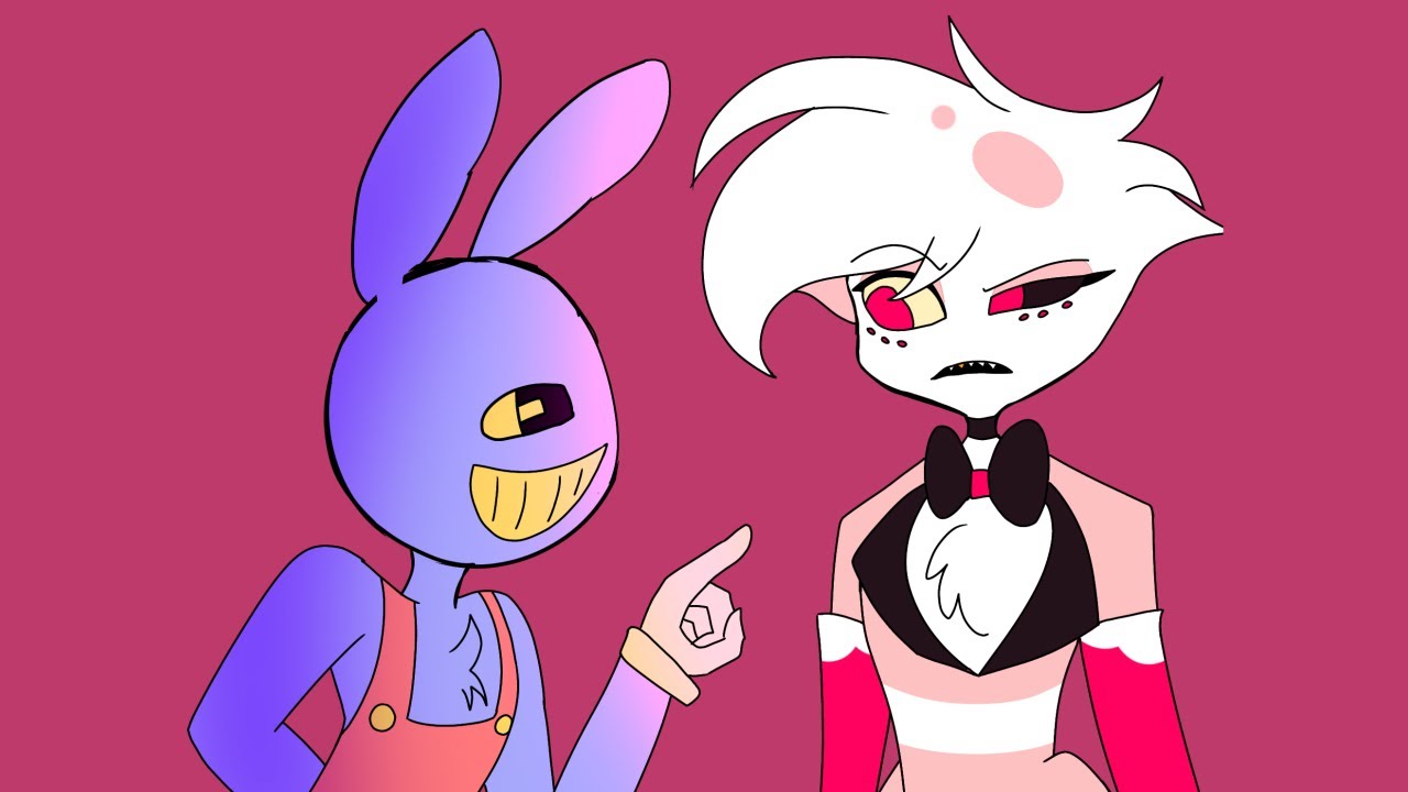 JAX MEET ANGEL DUST // Digital circus + Hazbin Hotel - YouTube