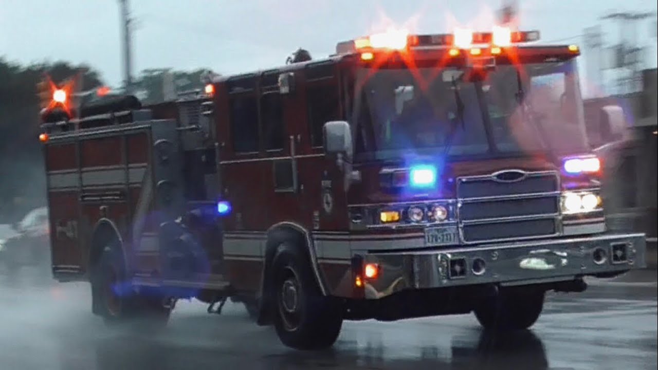 Boerne Fire Department Engine 41 Responding Code 3 - YouTube