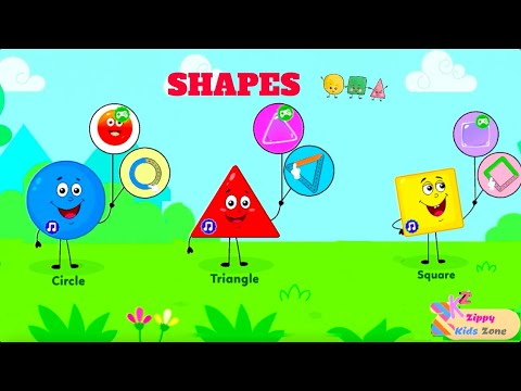 Let's learn shapes !! Circle, Triangle & Square !! Shapes are ...