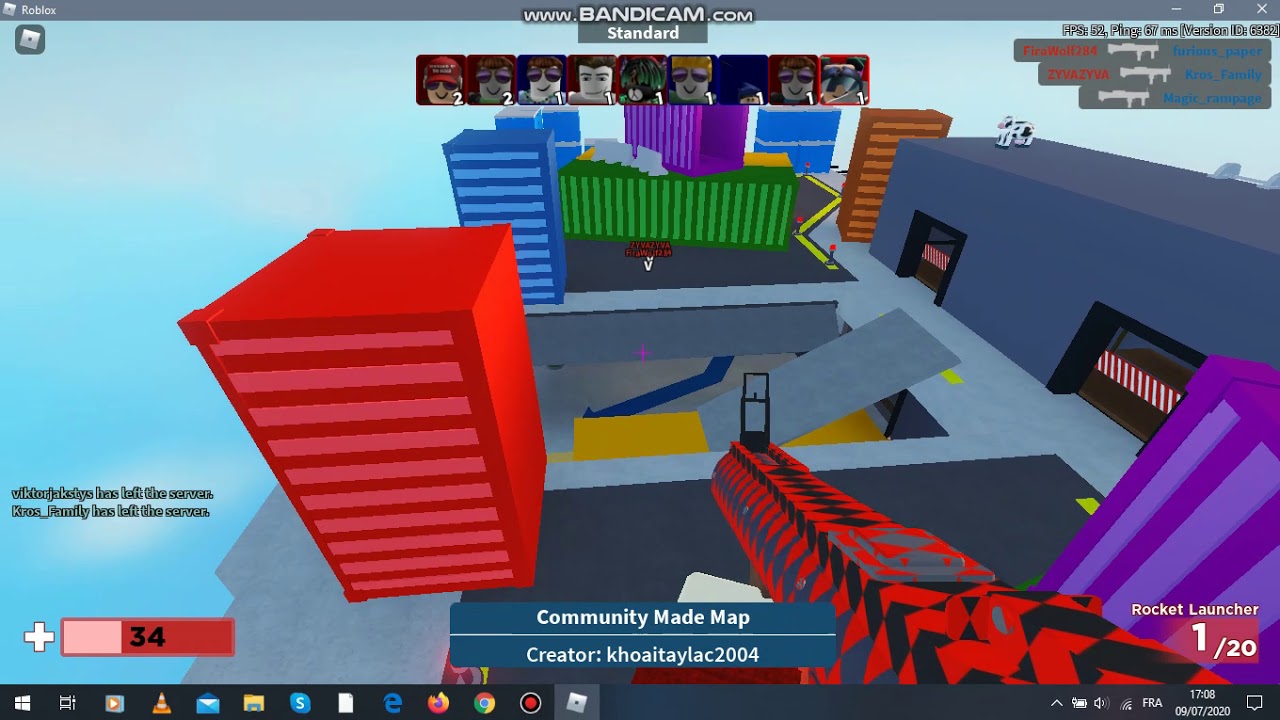 premiere game d'arsenal sur roblox - YouTube